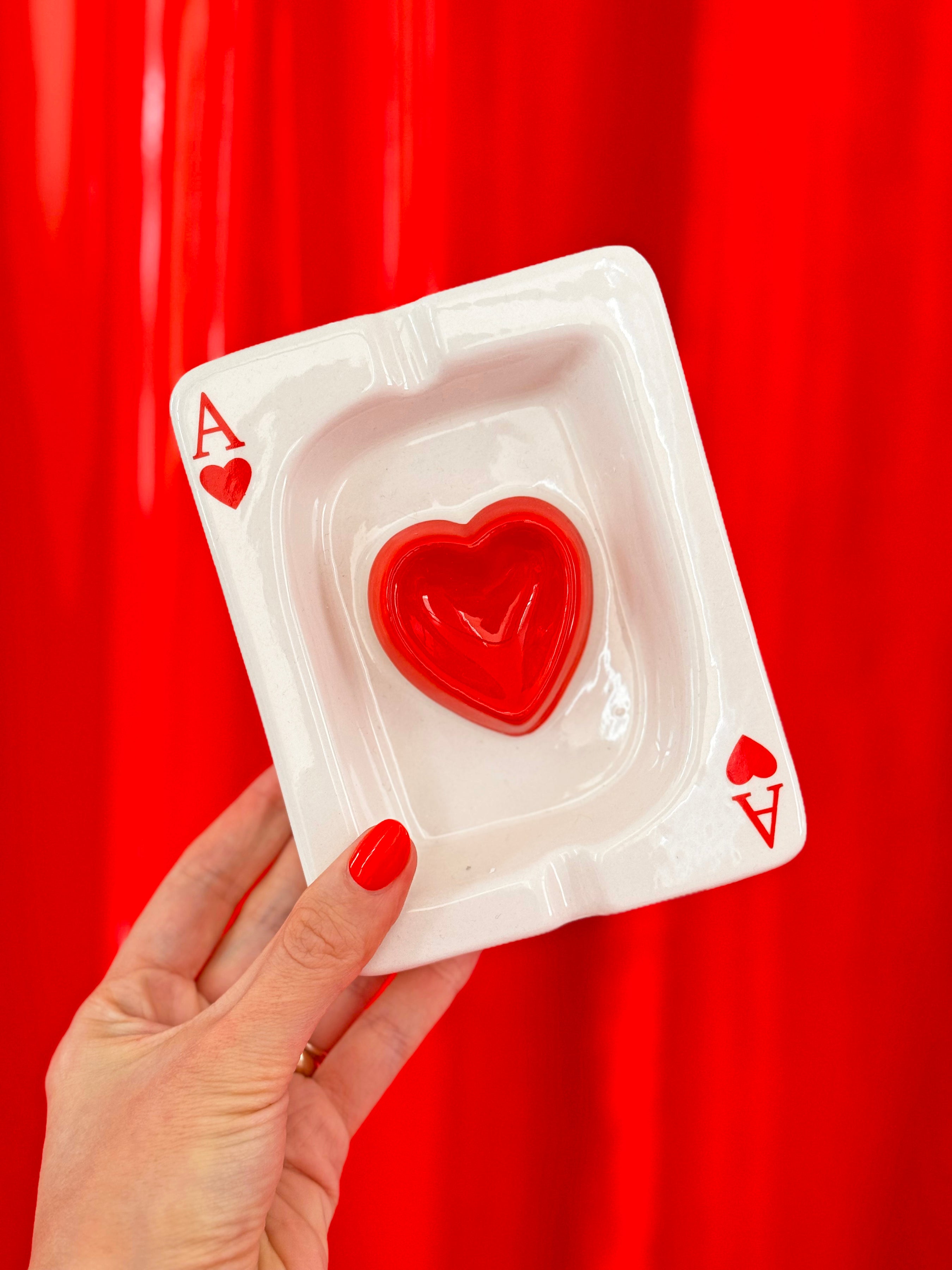 Ace of Hearts ash tray – A Shop of Things