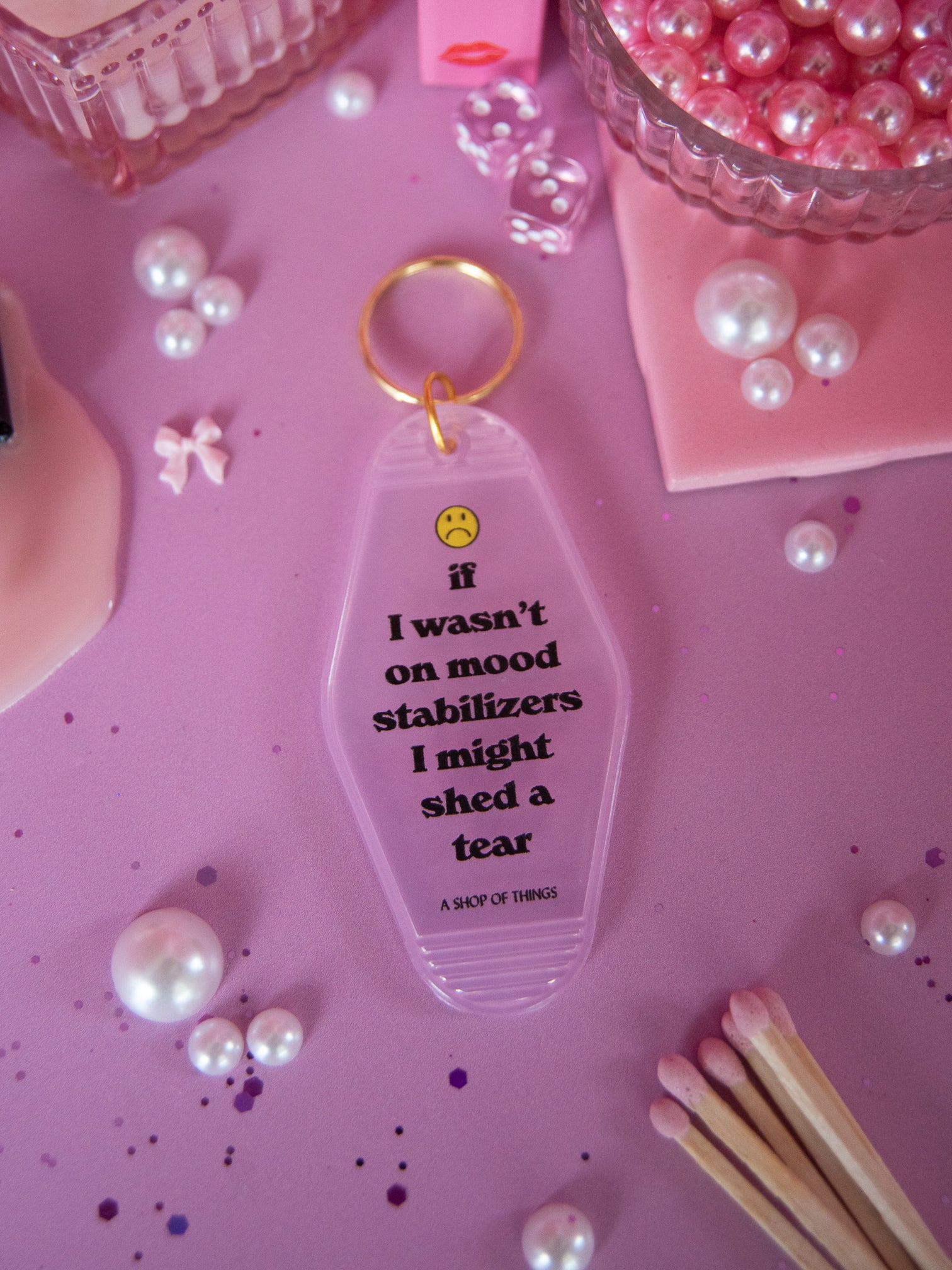 Mood Stabilizing Keychain- Pink – A Shop of Things