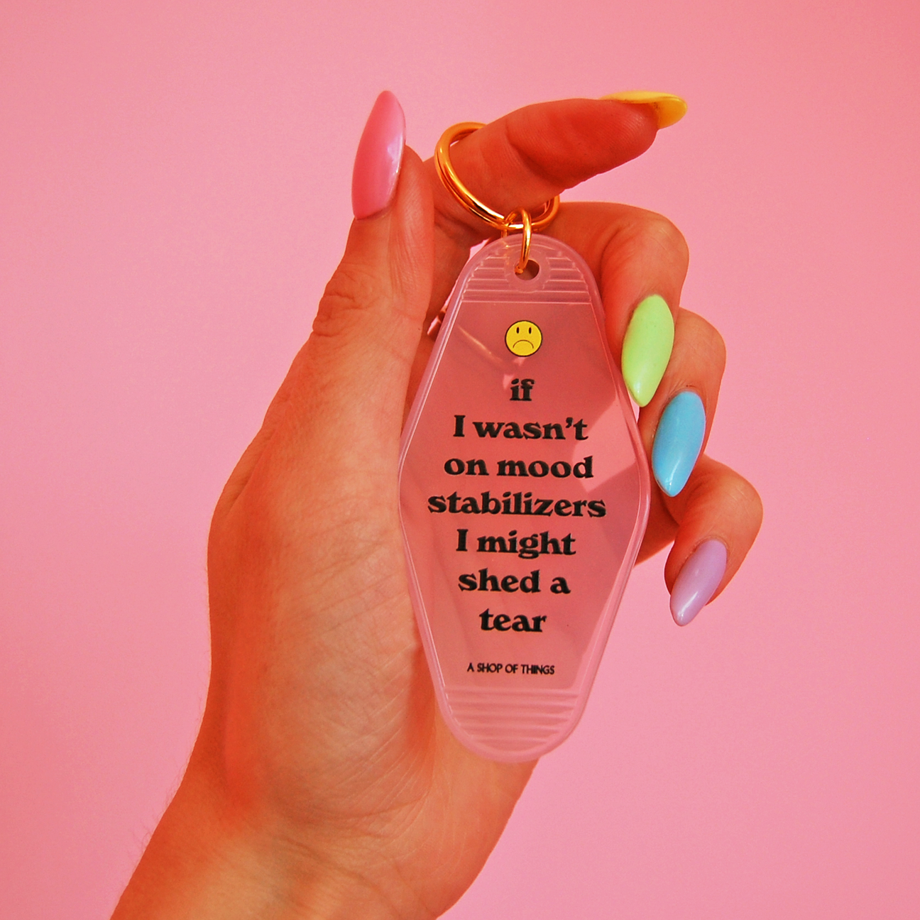 Mood Stabilizing Keychain- Pink – A Shop of Things